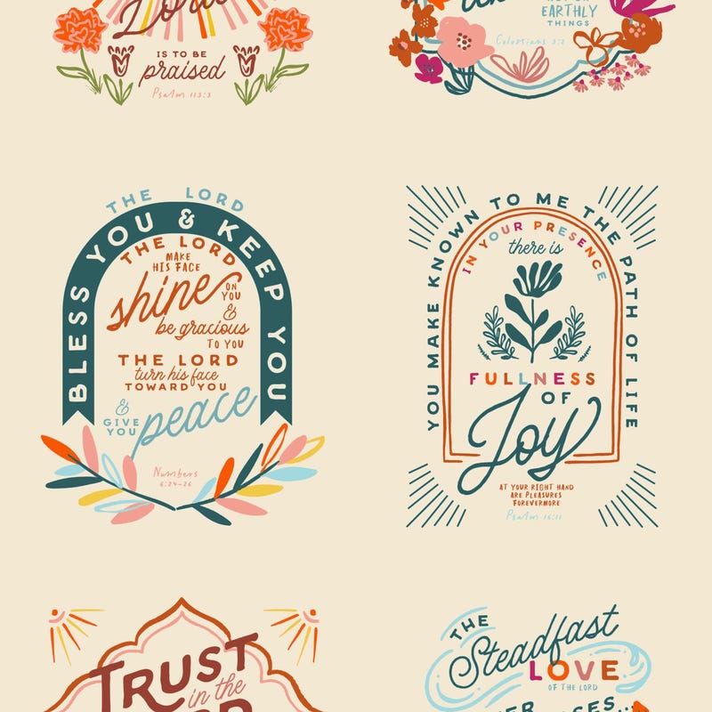 Christian Fabric - Etsy