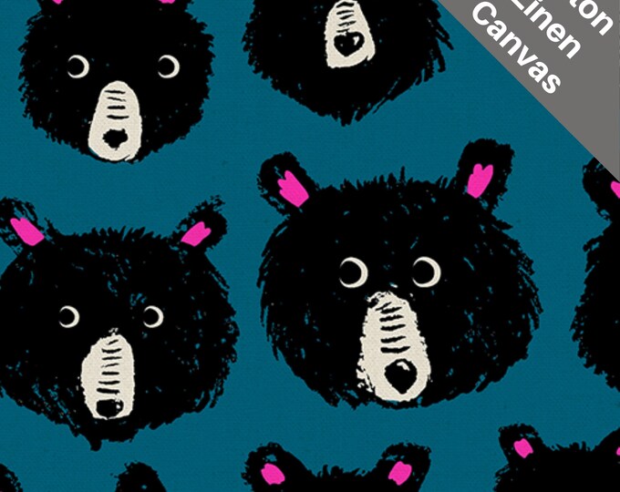 Teddy Thunder Cotton/linen CANVAS - Teddy and the Bears - Sarah Watts ...