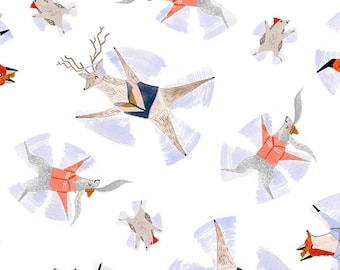 Snow Angels Fabric - Etsy