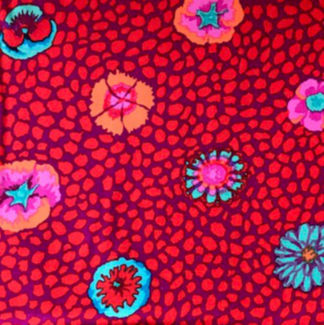 Kaffe Fassett - Warm 2016 - Guinea Flower Red 100% Quilters Cotton ...