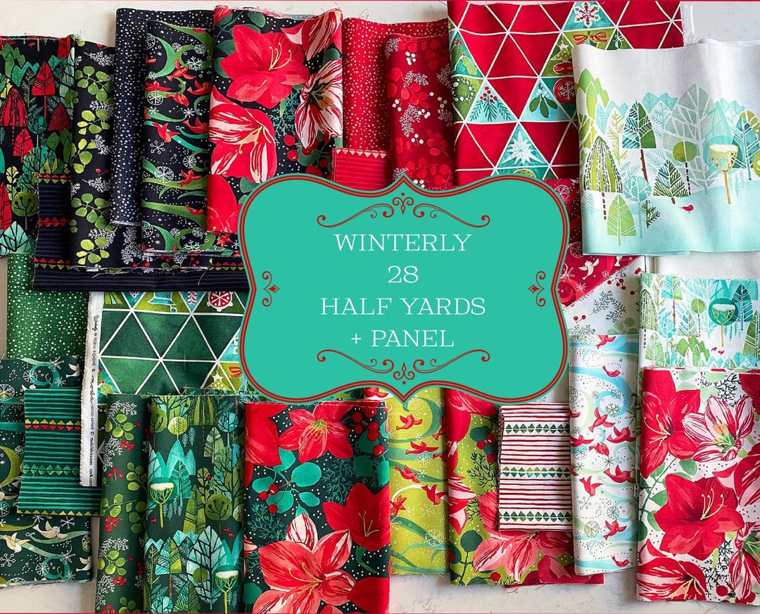 Winterly - 28 Piece Half Yard Bundle + PANEL - Robin Pickens - Moda ...