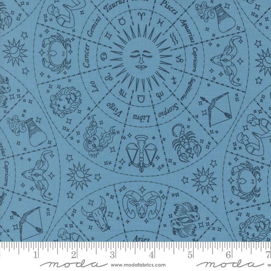 Zodiac Midday - Starry Sky - April Rosenthal Prairie Grass - Moda ...