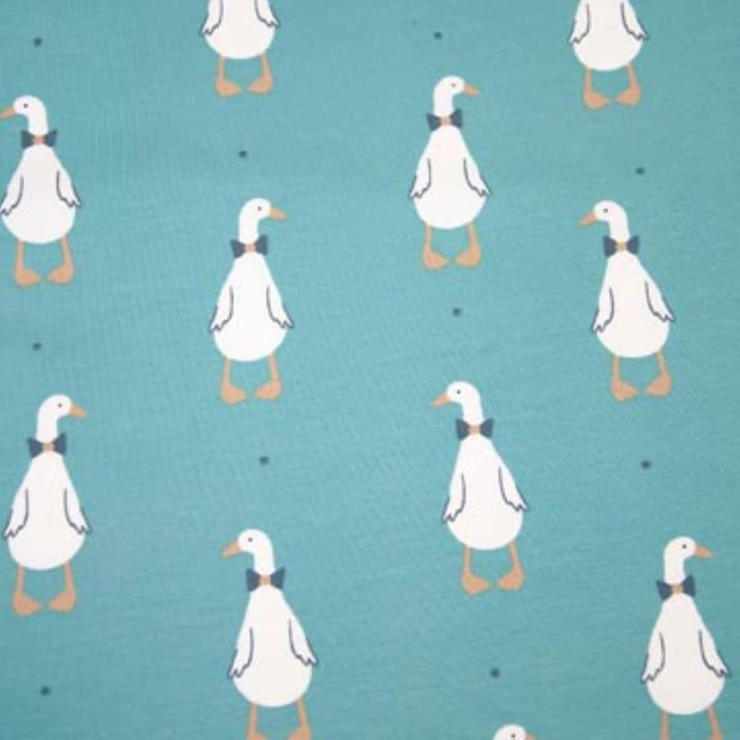 KNIT - Katia Ducks - Jersey Knit 95/5 4 Way Stretch - Figo Fabrics - 59 ...