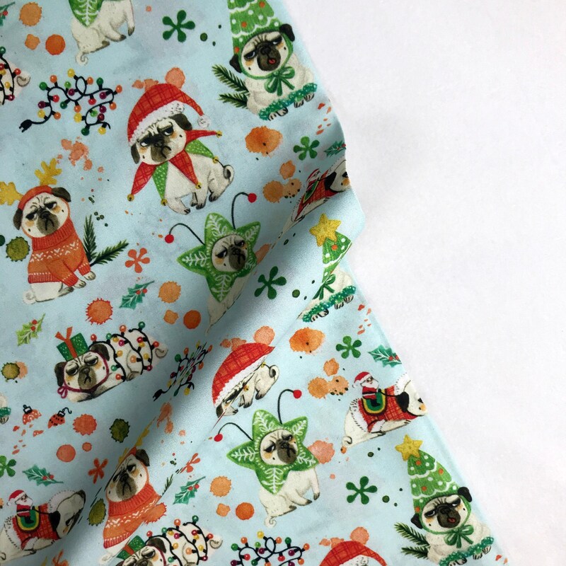 Pug Fabric - Etsy