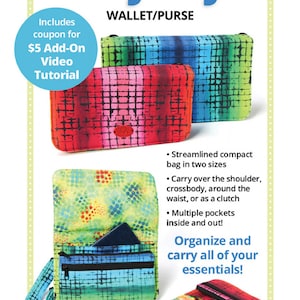 Payday Wallet Sewing Pattern - by Annie - 2 Sizes - Etsy