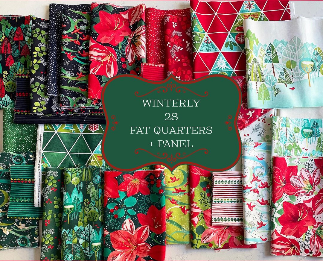 Winterly - 28 Piece Fat Quarter Bundles + PANEL - Robin Pickens - Moda ...
