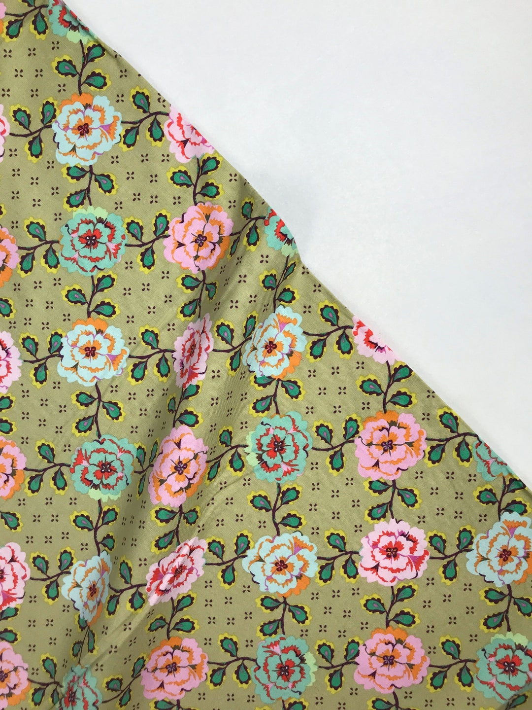 Connection Antique Kindred Sketches Kathy Doughty Figo Fabrics 100% ...