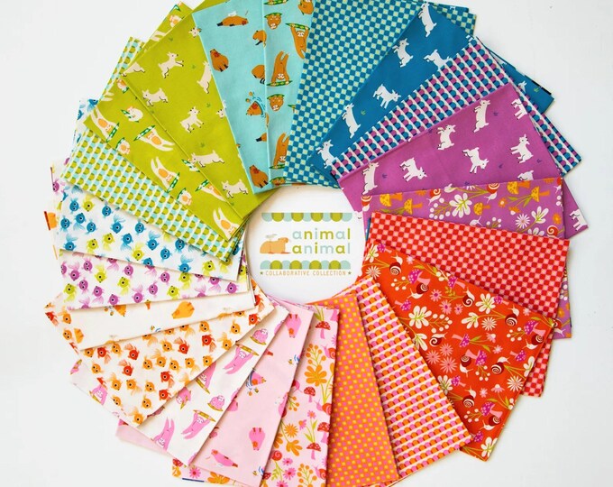 Animal Animal 21 Pcs Fat Eighth Bundle - Ruby Star Society Fabric ...