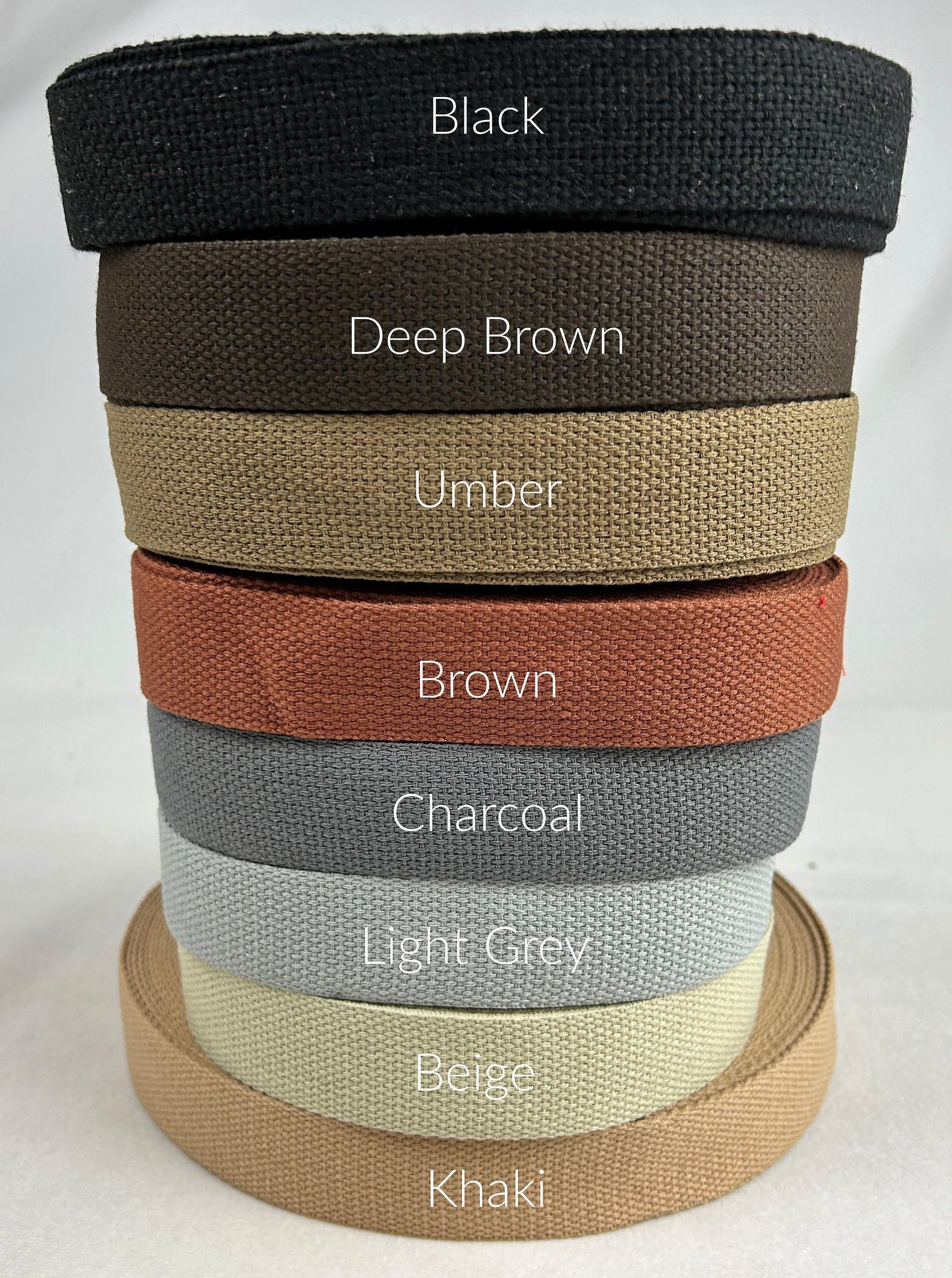 1 1/4 Inch Wide Cotton Webbing (32mm) Colored Webbing by the Continuous ...