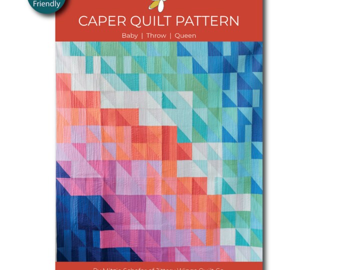Caper Quilt Pattern Mitzie Schafer for Jittery Wings Quilt Co Fat ...