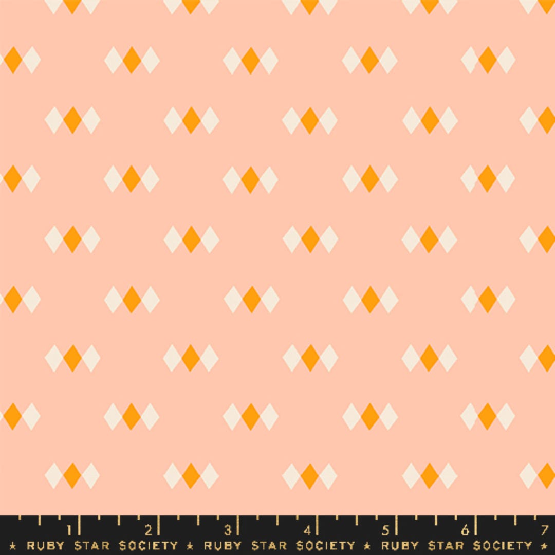 Diamonds Peach - Juicy - Melody Miller for Ruby Star Society and Moda ...