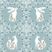 Rabbit and Fox Light Blue METALLIC Starlit Hollow Sian - Etsy