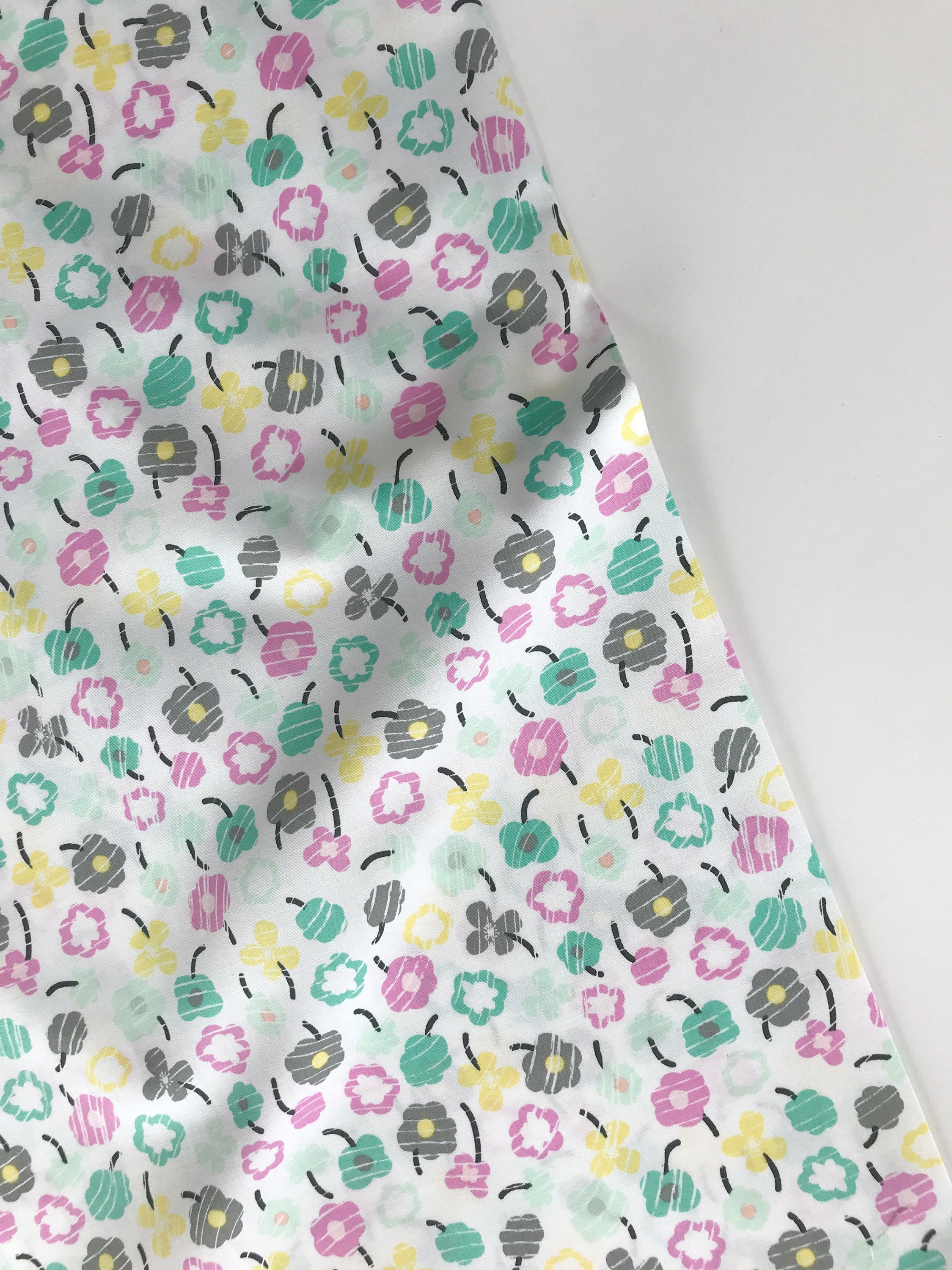 Waving Buds Glazed - Playing Pop - AGF Studio - Art Gallery Fabrics 100 ...