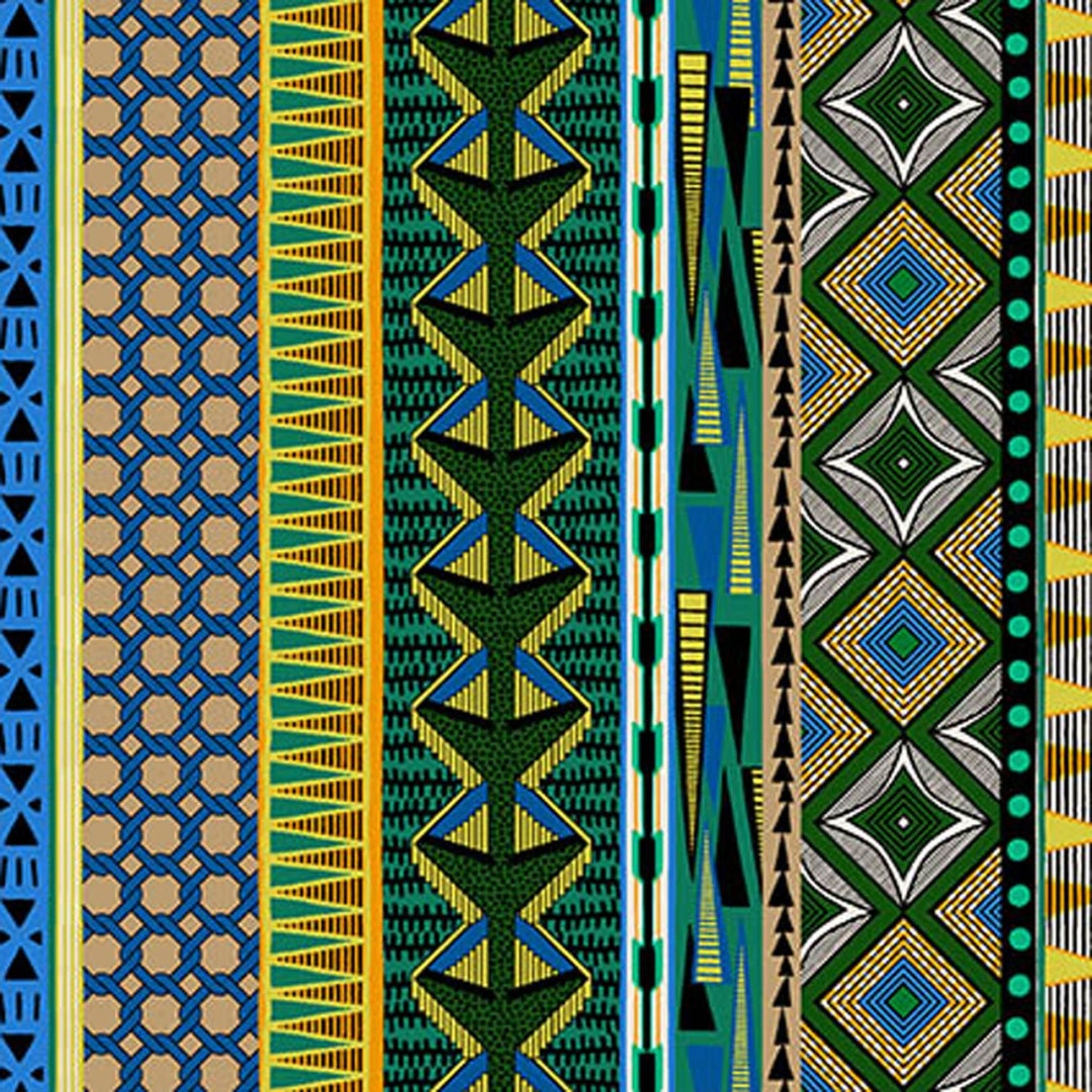 African Style Cotton Sheeting Cosmo Fabric COSAP31808-2C per Half Yard ...