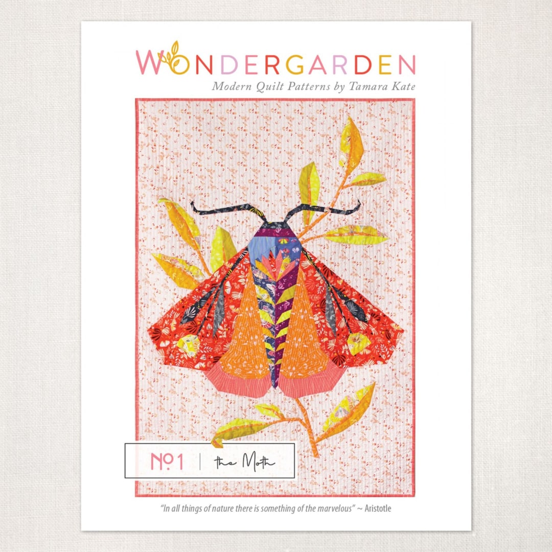 The Moth Quilt Pattern Wondergarden Modern Quilt Patterns by Tamara ...