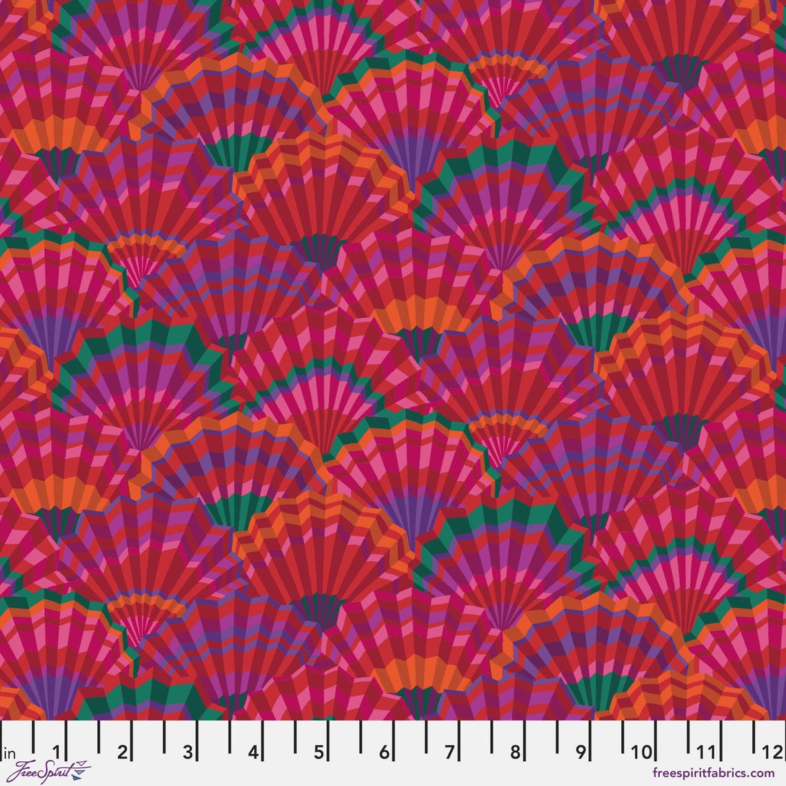 Paper Fans Red - Stash - Kaffe Fassett Collective - PWGP143-REDXX - 100 ...