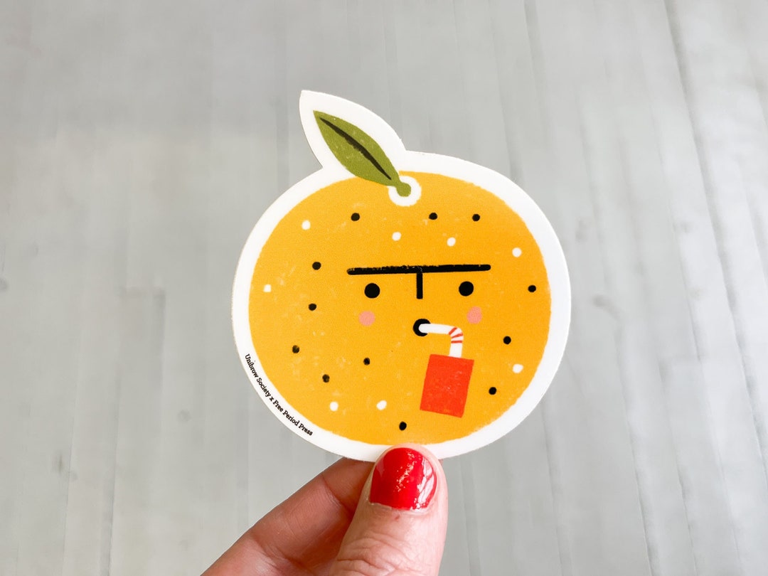 Orange Juice Vinyl Decal | Vinyl Decal Stickers for Laptops, Planners ...