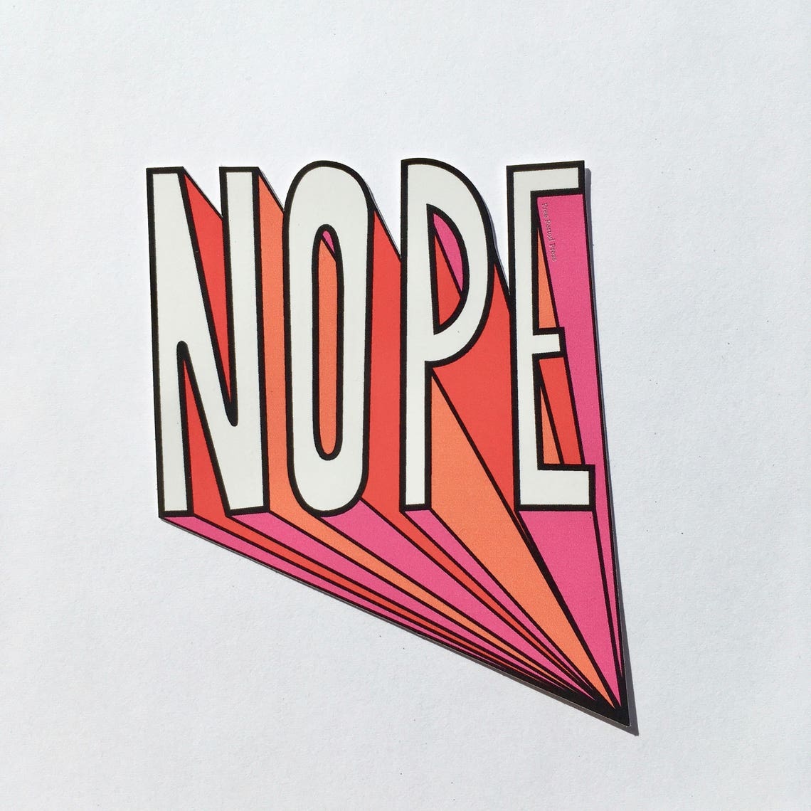 Nope Vinyl Decal Sticker Vinyl Decal Stickers for Laptops - Etsy
