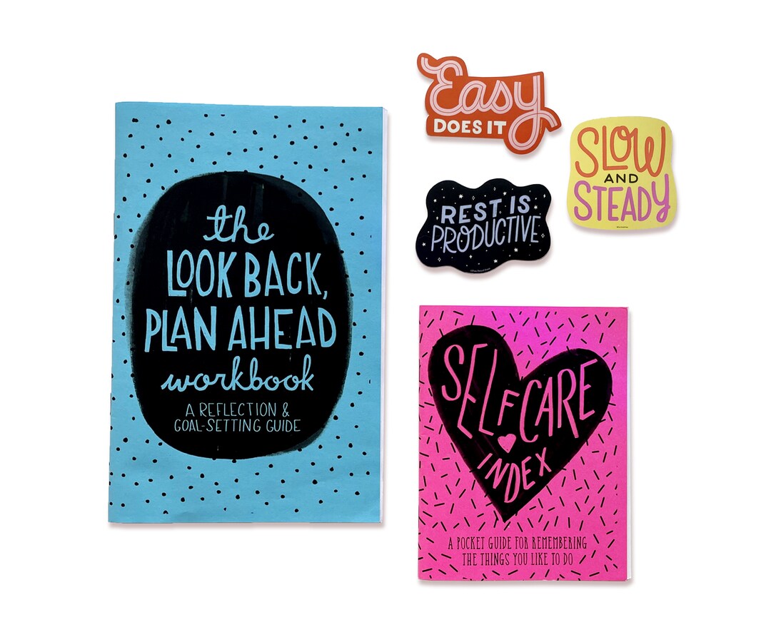 Self-reflection Kit: Workbook, Self-care Index, Reminder Stickers - Etsy