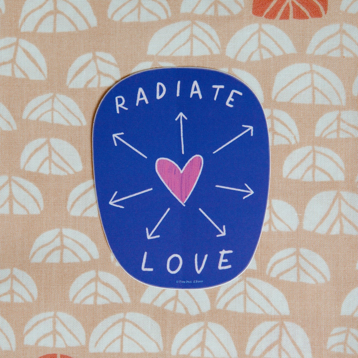 Radiate Love Vinyl Decal Sticker: Laptop, Planner, Water Bottle - Etsy