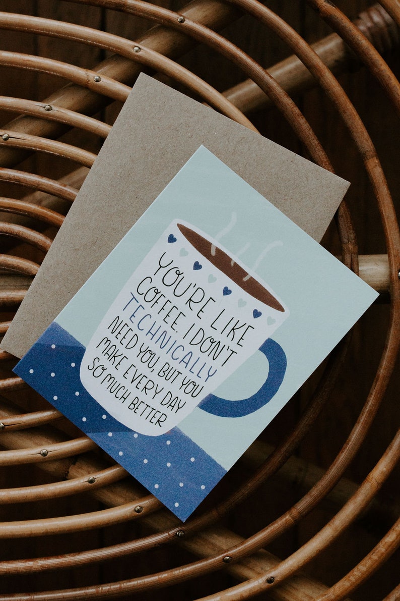You're Like Coffee Healthy Love Valentine's Day / - Etsy