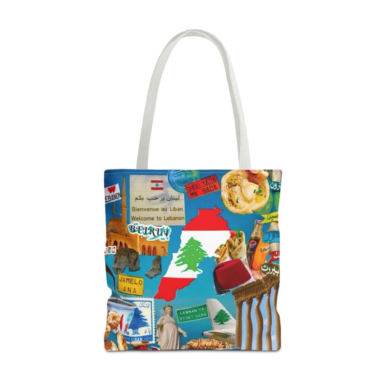 Lebanese Aesthetic Tote Bag - Lebanon Design, Cultural Tote, Middle ...