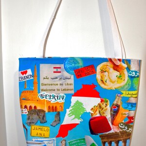 Lebanese Aesthetic Tote Bag - Lebanon Design, Cultural Tote, Middle ...