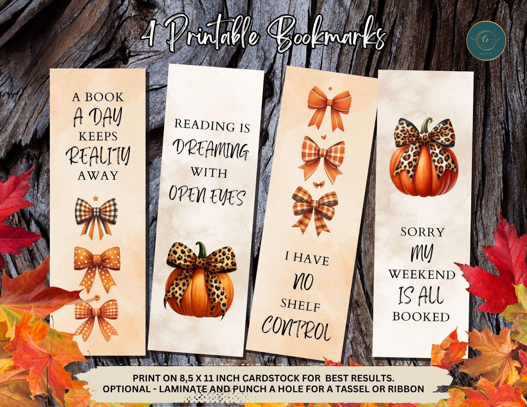 Digital Printable Bookmarks Digital Bookmark Instant Download Bookmark ...