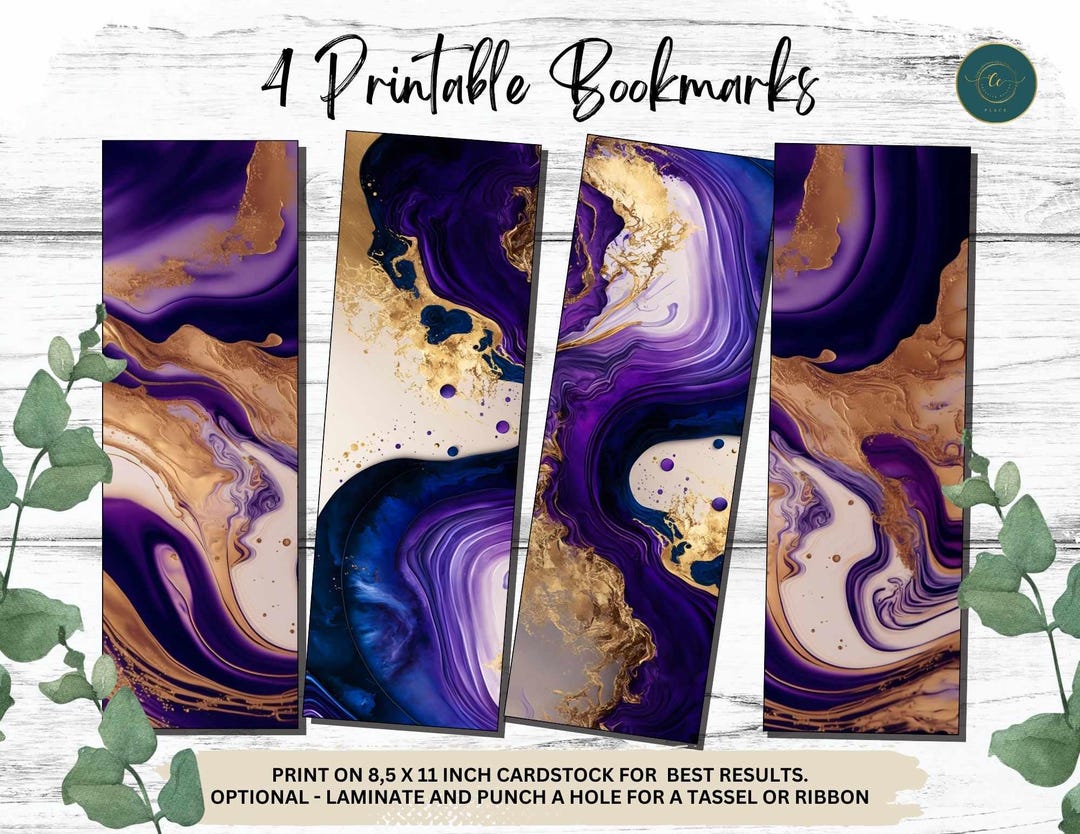 Digital Printable Bookmarks Digital Bookmark Instant Download Bookmark ...