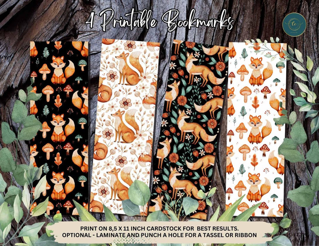 Digital Printable Bookmarks Digital Bookmark Instant Download Bookmark ...