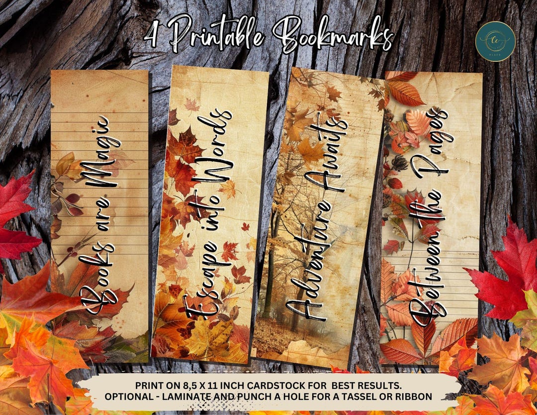 Digital Printable Bookmarks Digital Bookmark Instant Download Bookmark ...