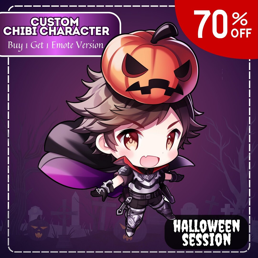 CUSTOM CHIBI, Original Character Anime Chibi Twitch, Chibi Logo, Cute ...