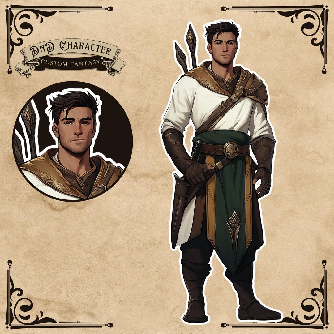 Custom Fantasy Character RPG Character Dungeon and Dragons Dnd Portrait ...