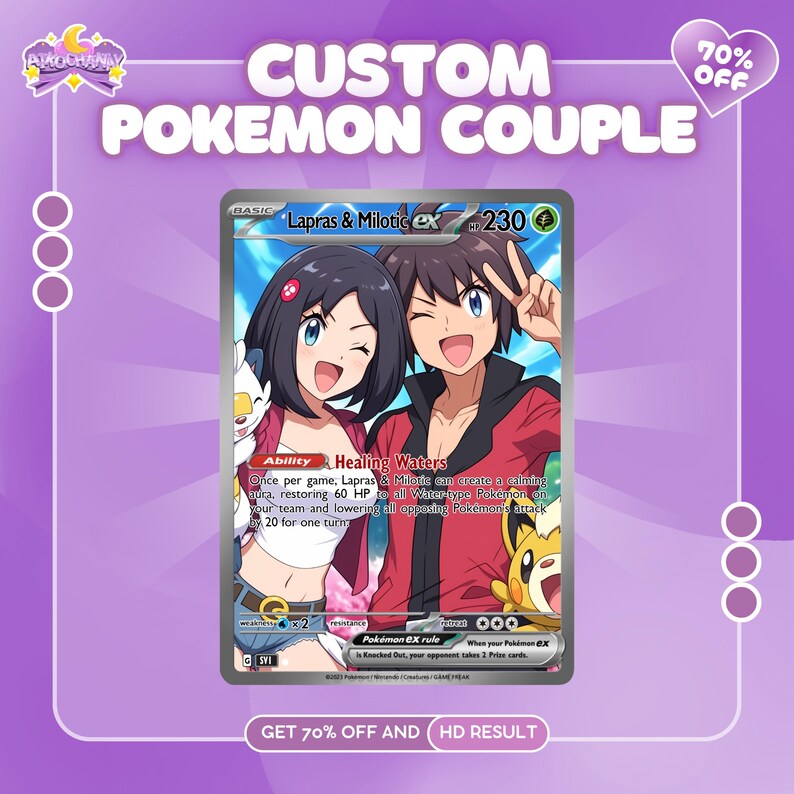 Pokemon Trainer Card, Custom Pokemon Card, Personalized Gift for ...