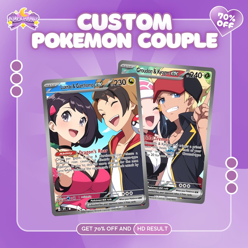 Pokemon Trainer Card, Custom Pokemon Card, Personalized Gift for ...