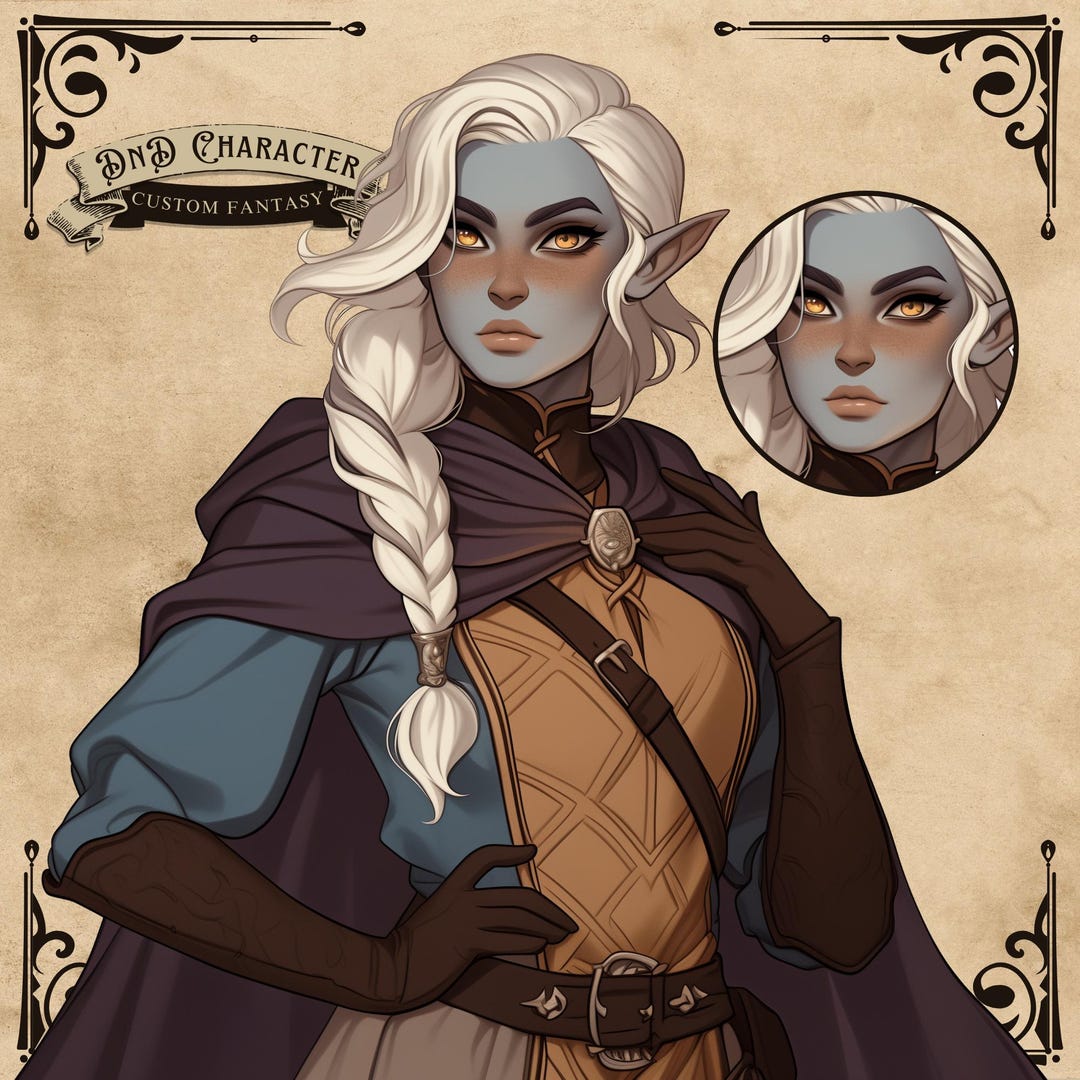 Custom DND Character, Dnd Character, Fantasy Character Commission ...