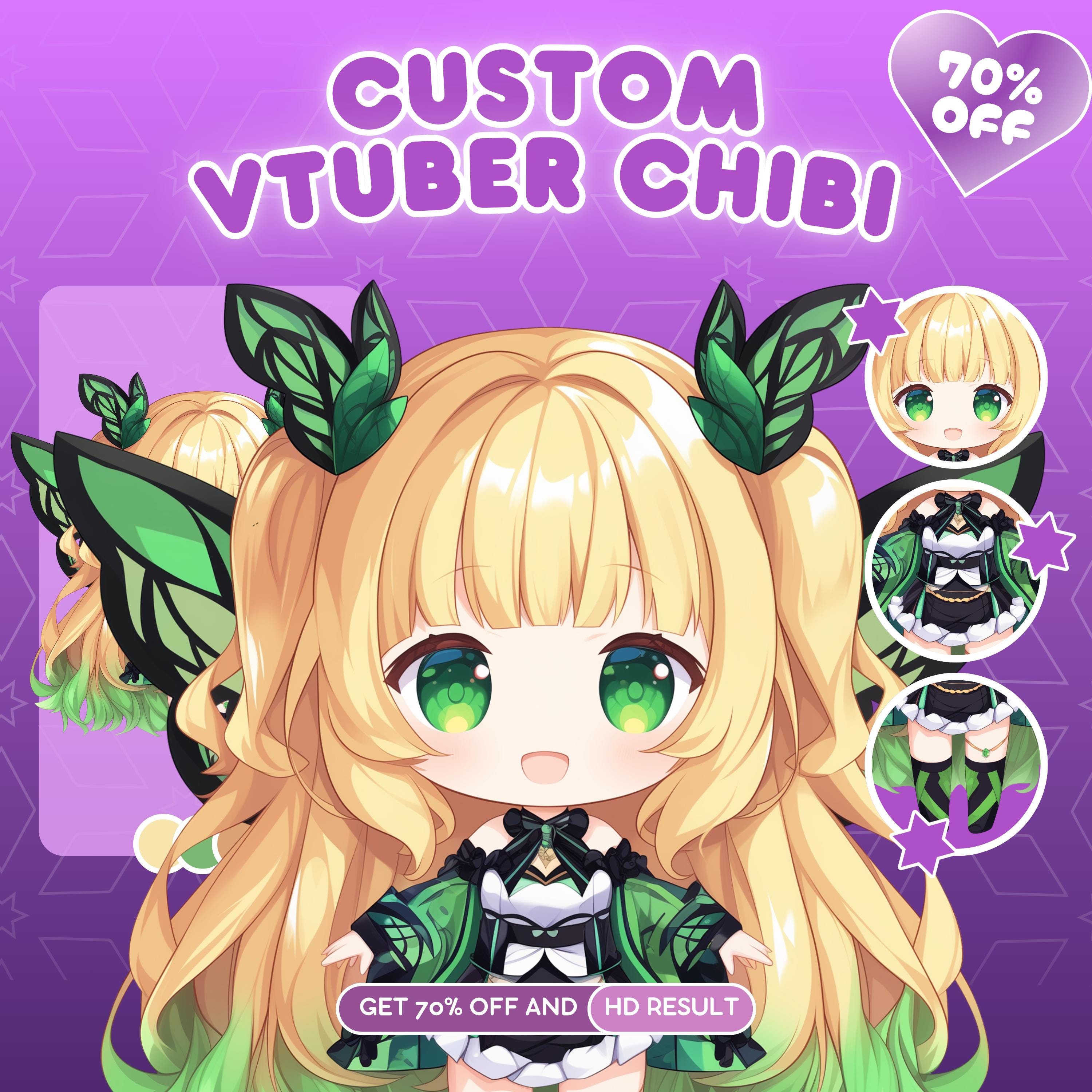 Custom Live2d Chibi Vtuber Commission Vtuber Assets Chibi Commission ...