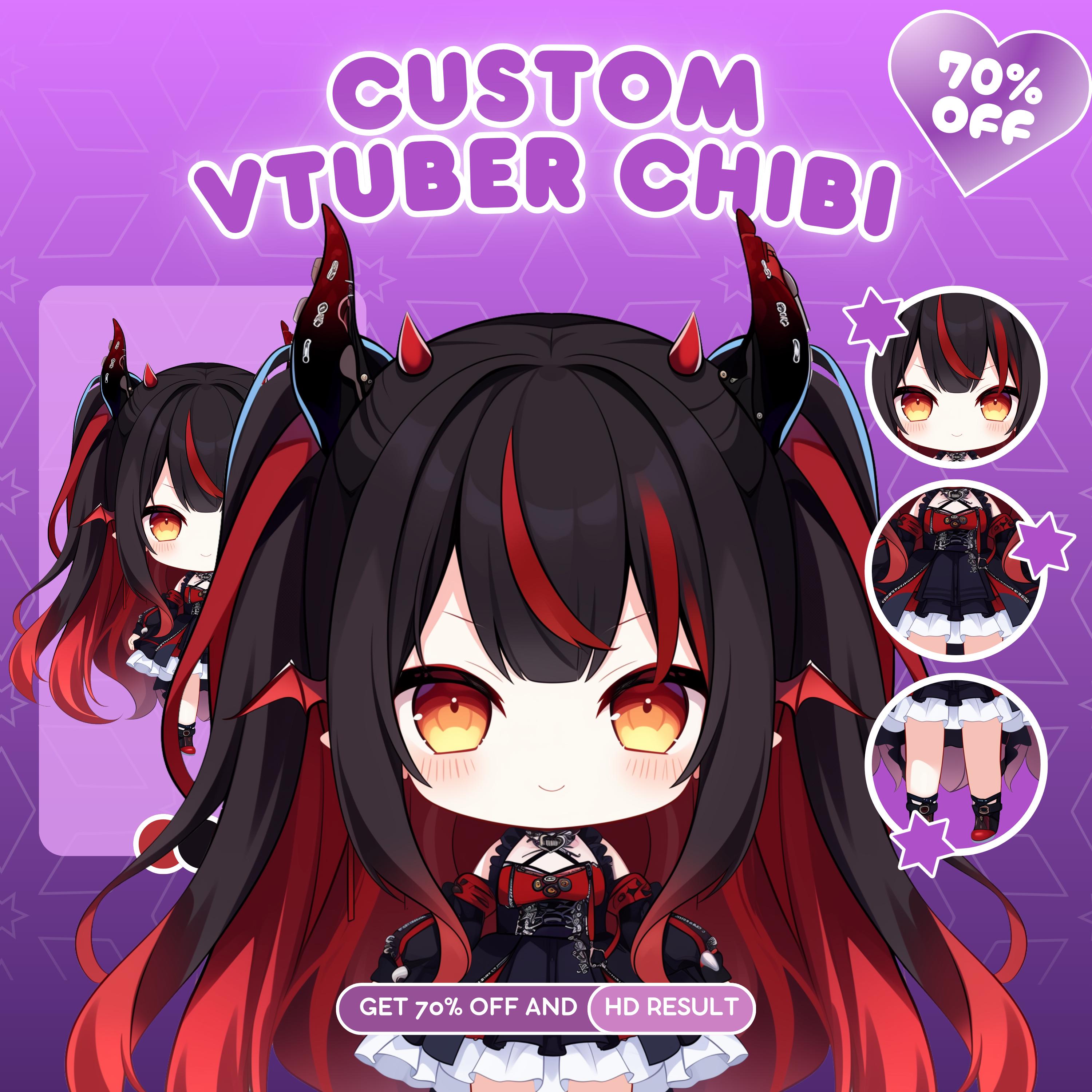 Custom Live2d Chibi Vtuber Commission Vtuber Assets Chibi Commission ...