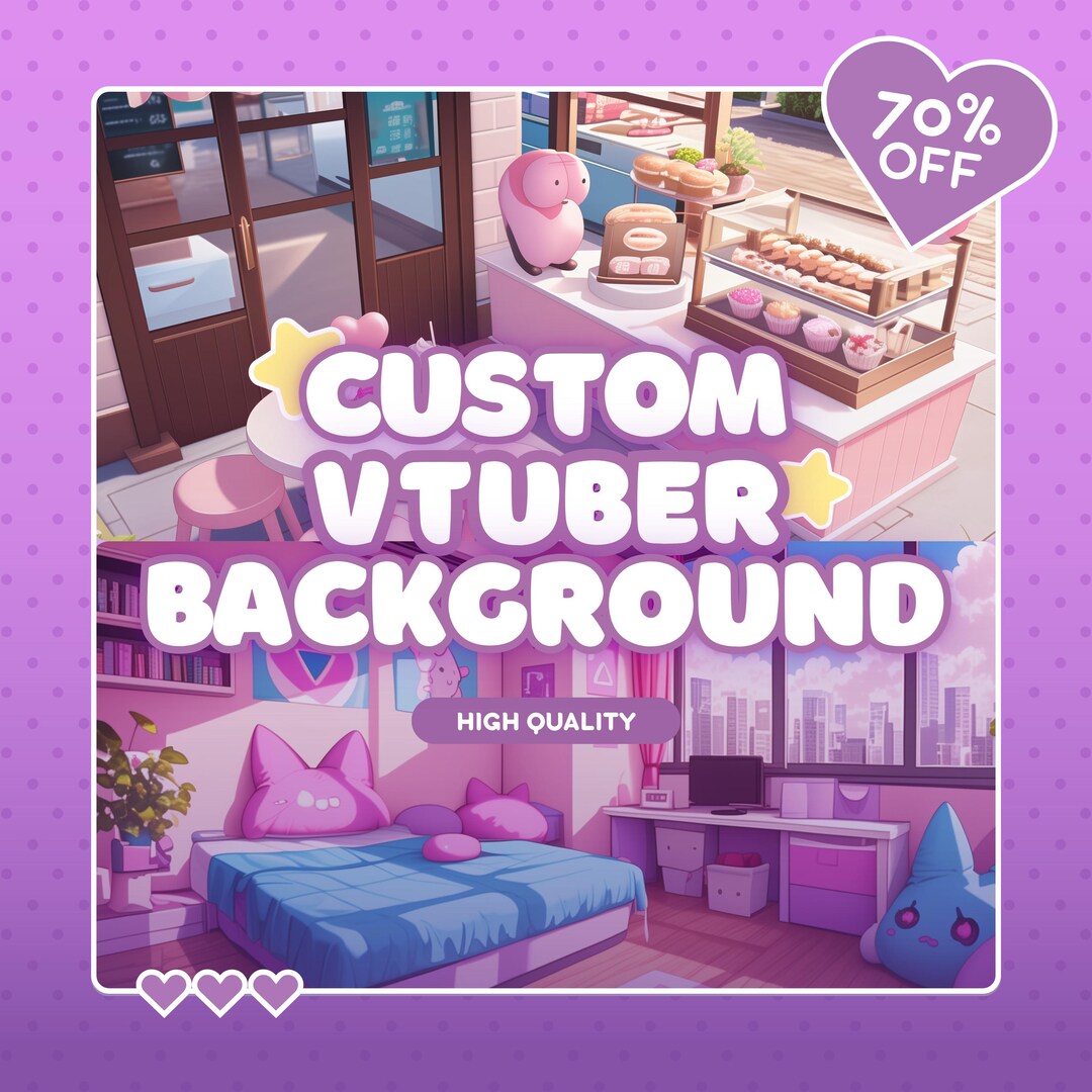 Custom Vtuber Background, Vtuber Room, Vtuber Background, Vtuber ...