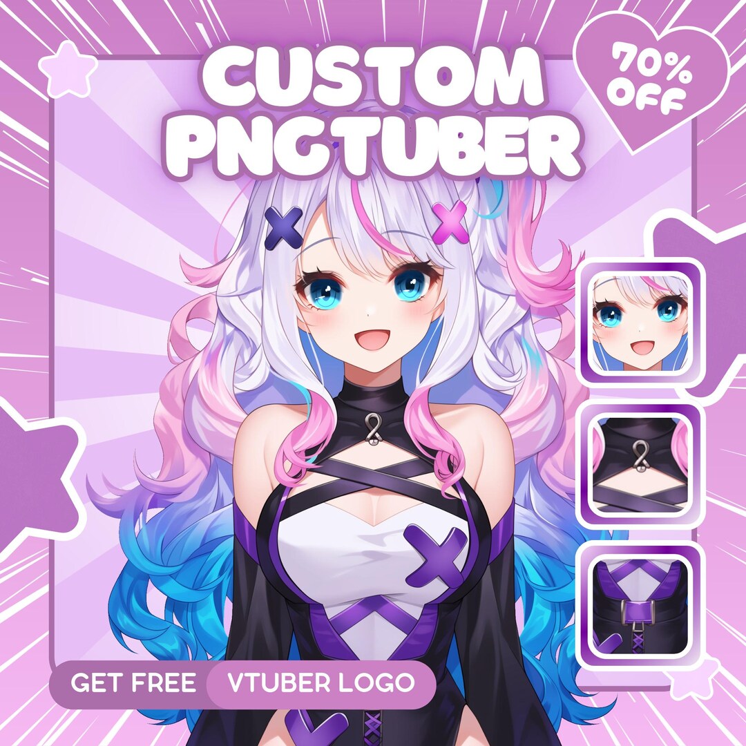CUSTOM PNGTUBER | Pngtuber, Pngtuber Character, Pngtuber Commissions ...
