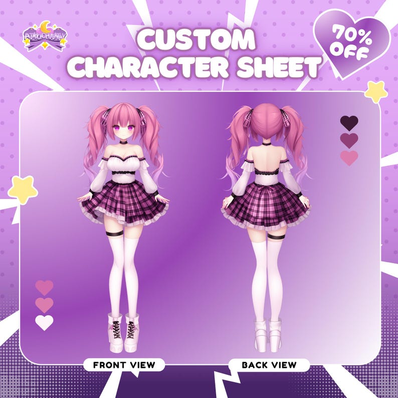 Custom Character Reference Sheet for Your Avatar | Custom Reference ...