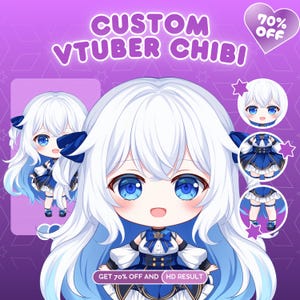 Custom Vtuber, Chibi Vtuber, Custom Chibi Vtuber, Vtuber, Chibi, Live2d ...
