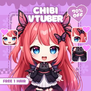 Custom Live2d Chibi Vtuber Commission Vtuber Assets Chibi Commission ...