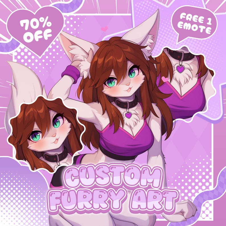 Custom Drawing Anime Character Furry Commission, Fursona, Anthro, Furry ...
