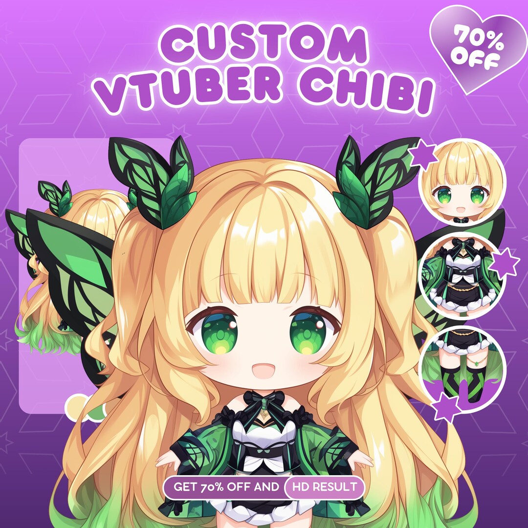 Custom Vtuber, Chibi Vtuber, Custom Chibi Vtuber, Vtuber, Chibi, Live2d ...