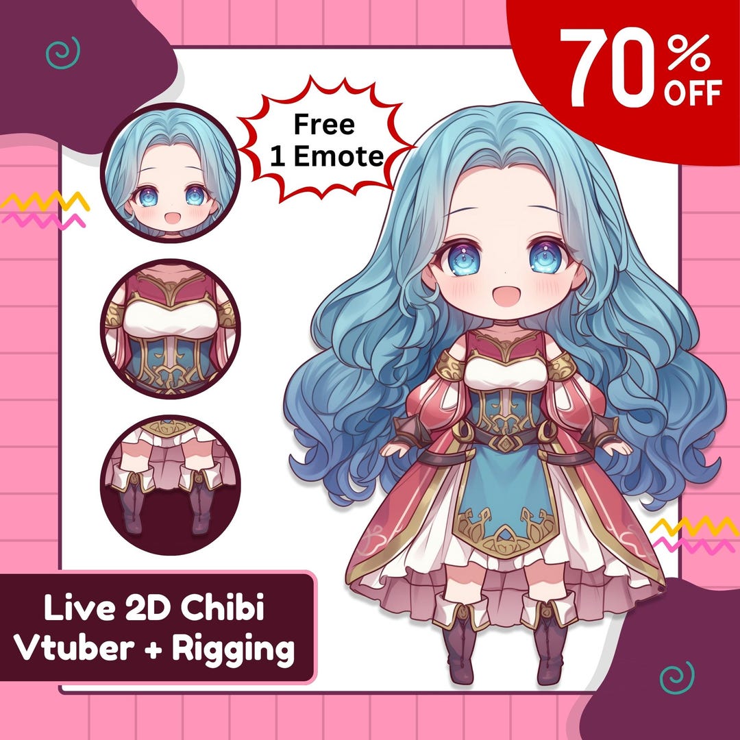 Custom Vtuber, Chibi Vtuber, Custom Chibi Vtuber, Vtuber, Chibi, Live2d ...