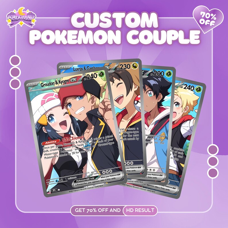 Pokemon Trainer Card, Custom Pokemon Card, Personalized Gift for ...
