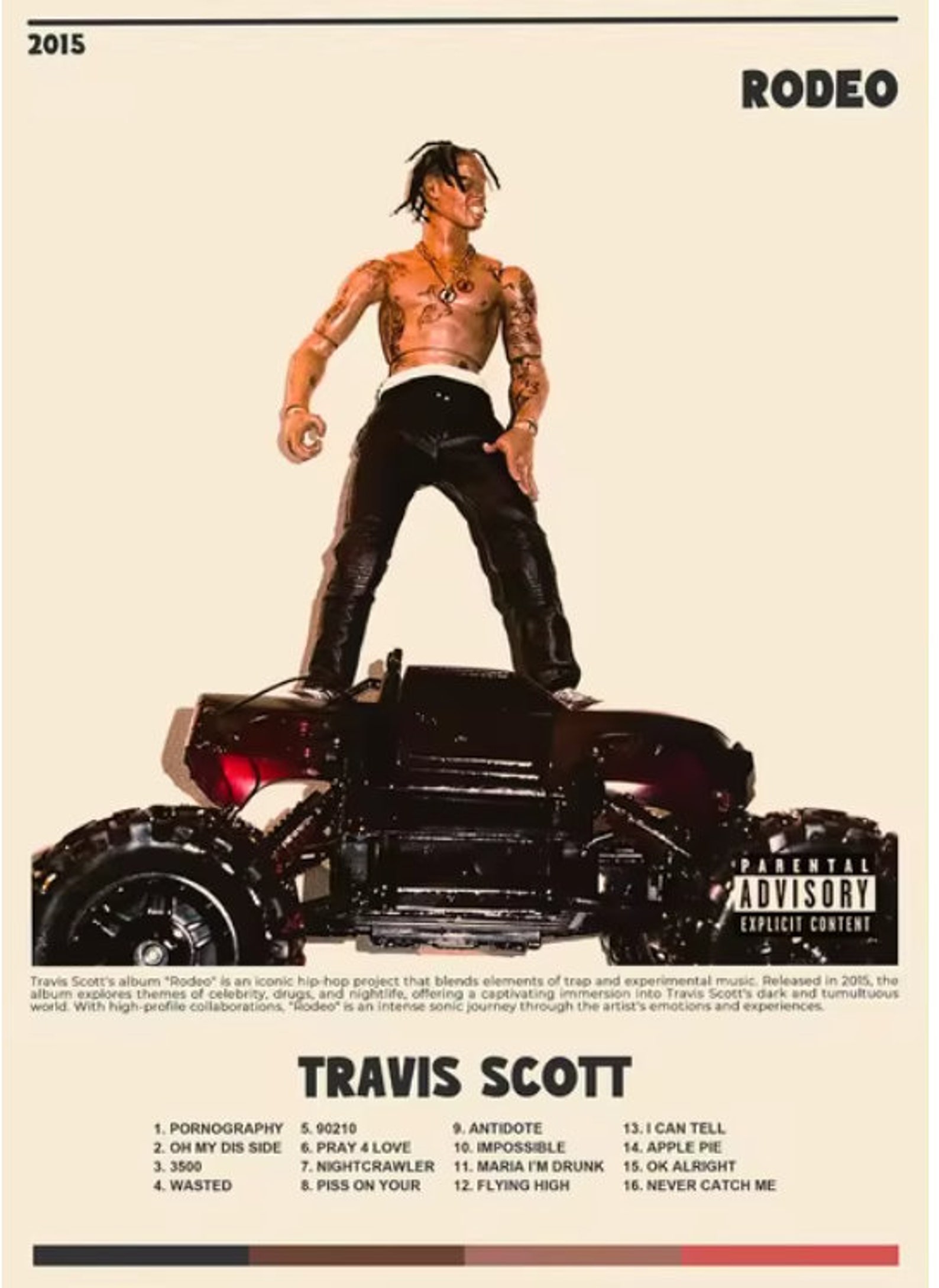 Wall Prints for Living Room Home Decor: Travis Scott Rodeo/astroworld ...