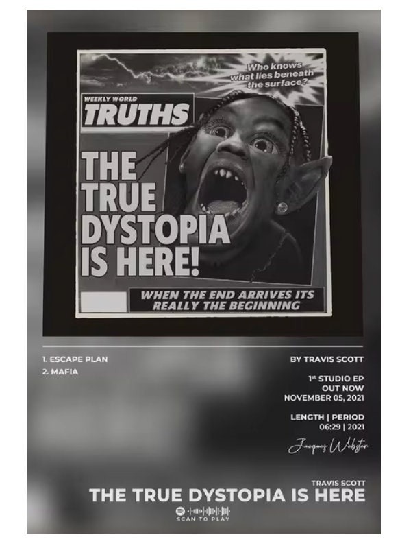 Wall Prints for Living Room Home Decor: Travis Scott Rodeo/astroworld ...