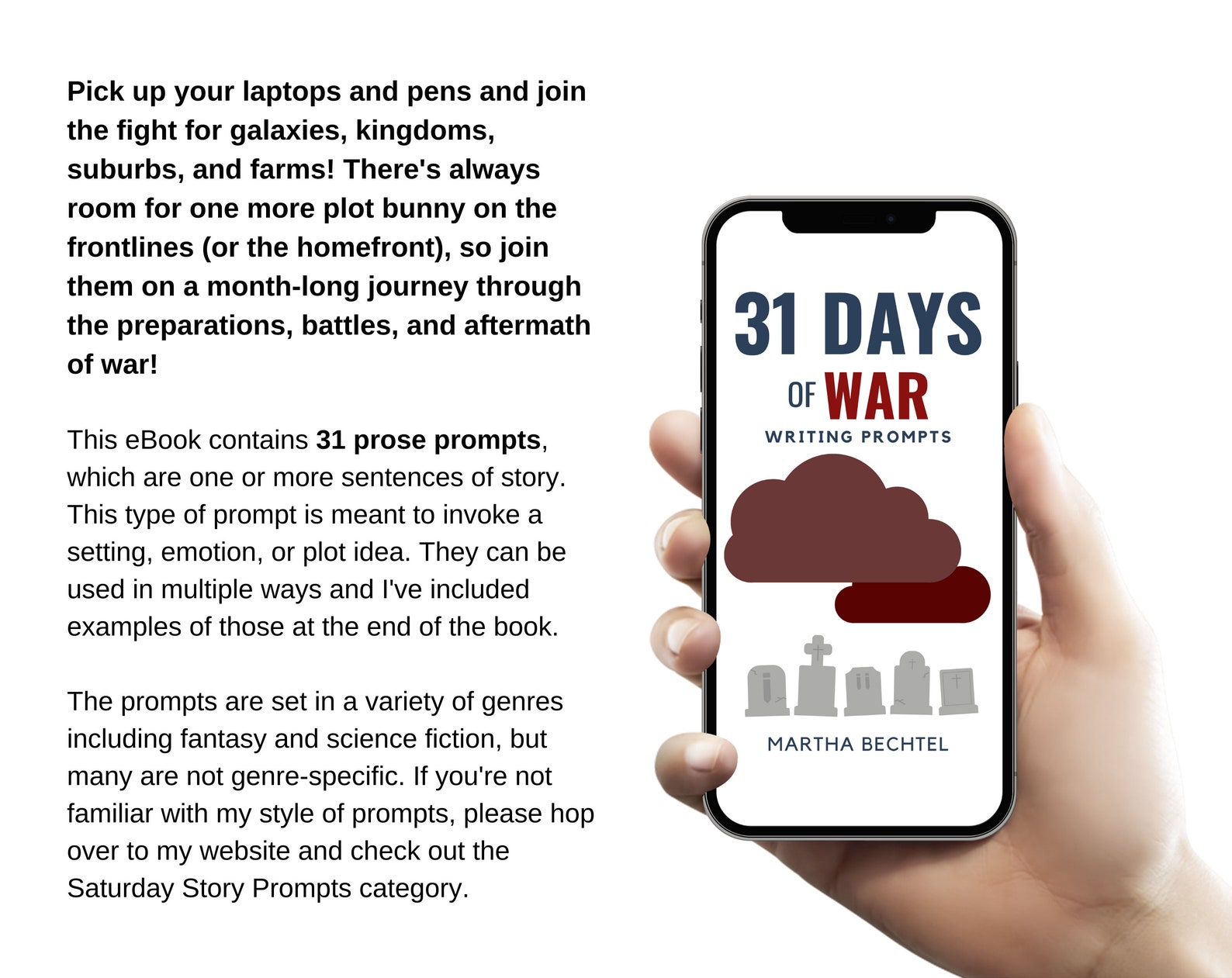 31 Days of War : Writing Prompts (ebook, Digital Download, Printable ...